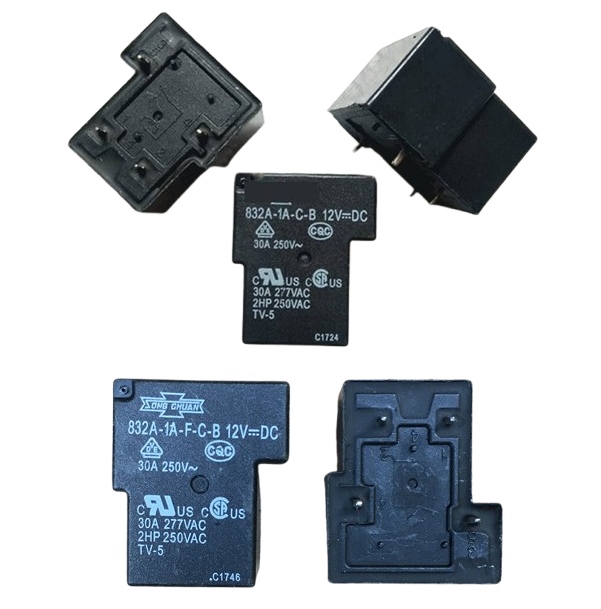 Song Chuan 832A-1A-F-C-B 12V DC 30A Minyatür Pcb Güç Rölesi - 5 Adet ...