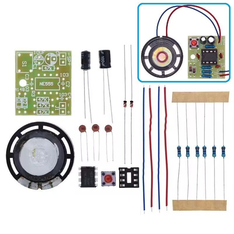 DC 5V Ding Dong Kapı Zili NE555 Hobi Devresi DIY Lehimleme Kiti ...