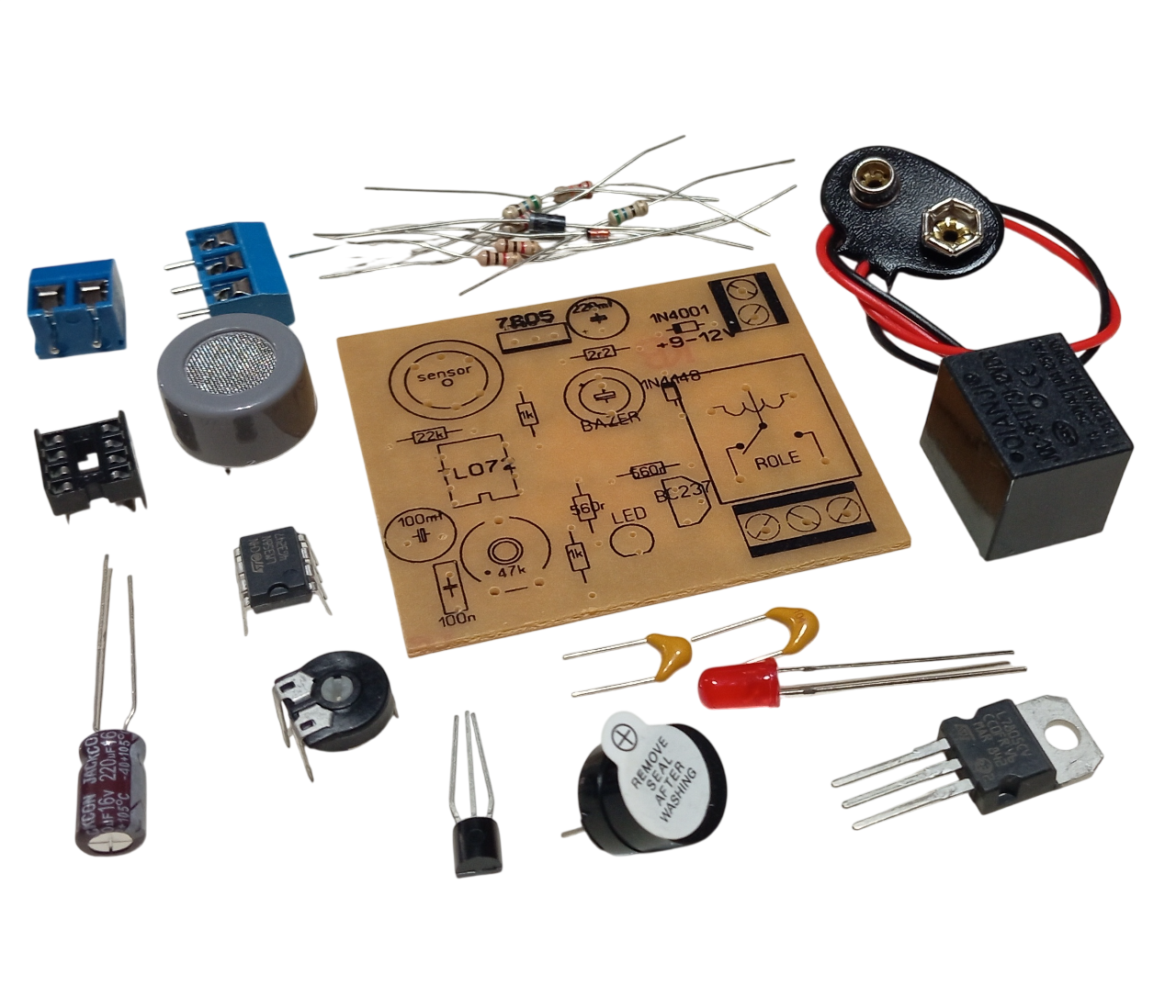 DC 9-12V MQ-7 CO Karbonmonoksit Sensörü Kendin Yap Hobi Devresi DIY ...
