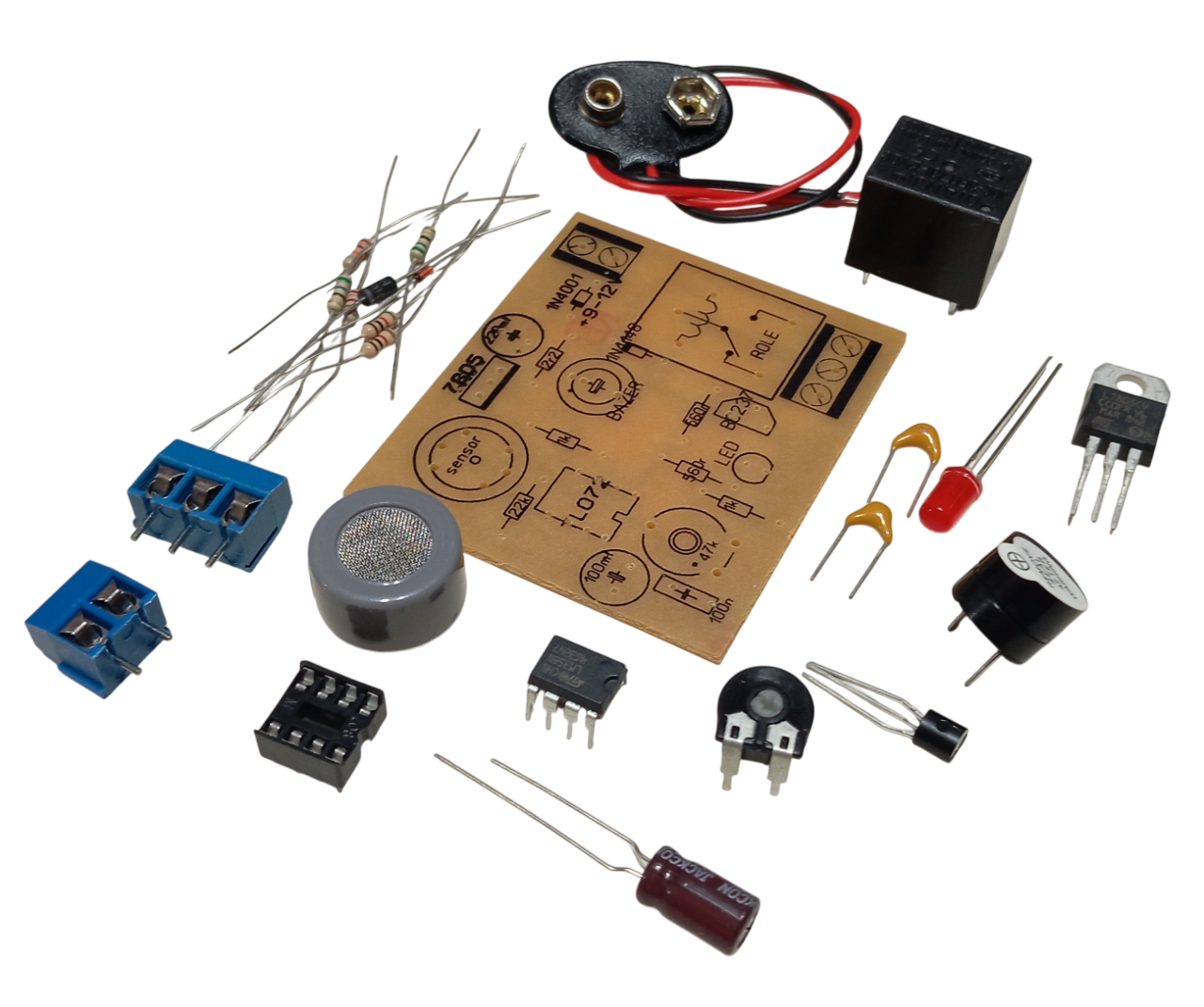 DC 9-12V MQ-7 CO Karbonmonoksit Sensörü Kendin Yap Hobi Devresi DIY ...